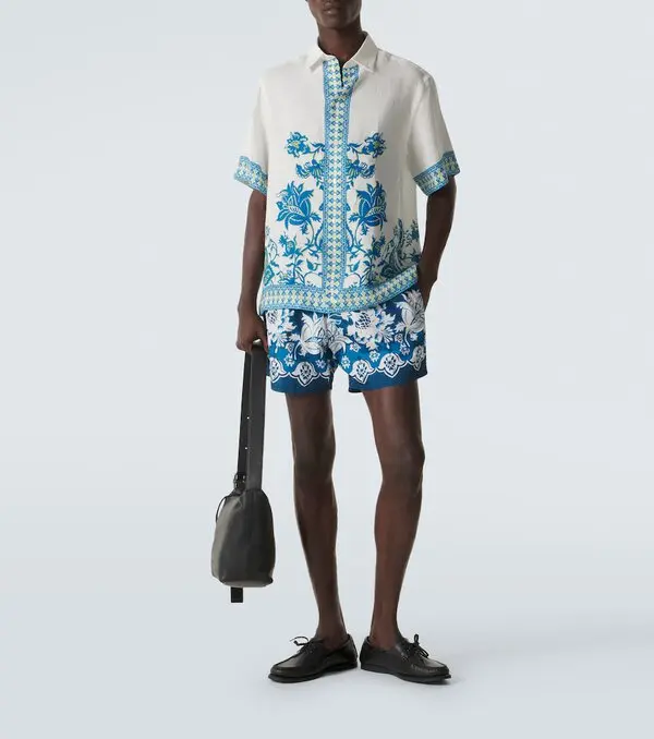 Etro Floral Linen Shirt - White