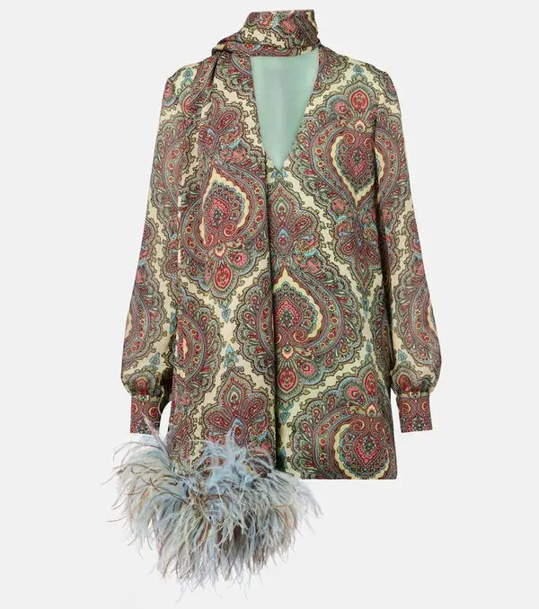Valentino Garavani Voyage Imaginaire Printed Silk Blouse