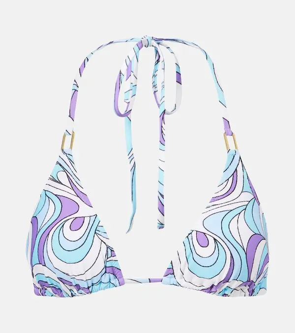 Melissa Odabash Cancun Bikini Top - Blue