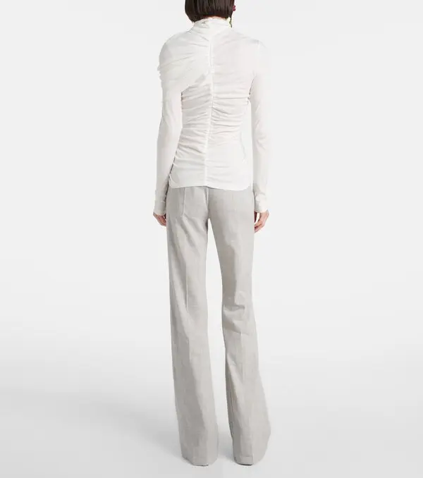 Magda Butrym Draped Cotton Blouse