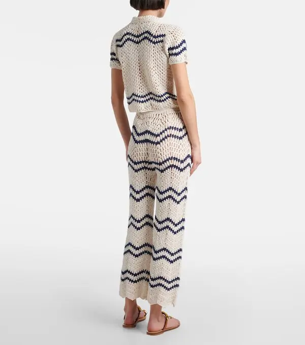 Anna Kosturova Nautical Crochet Shirt