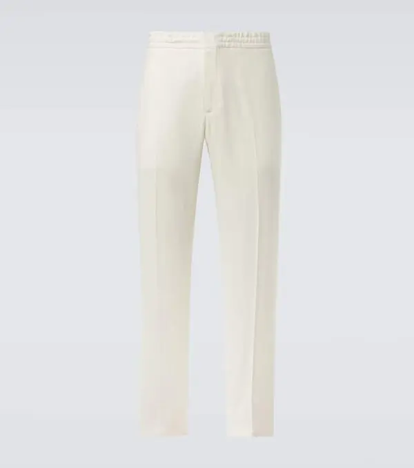 Zegna Linen Straight Leg Pants
