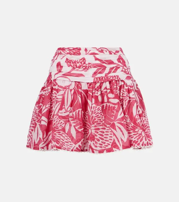 Poupette St Barth Colleen Floral Mini Skirt - Pink