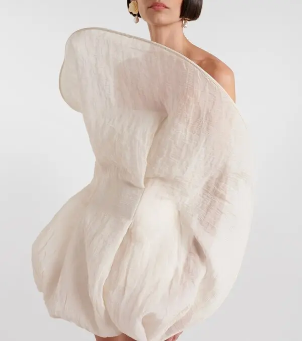 Magda Butrym Cotton And Silk-blend Organza Minidress