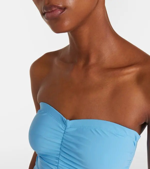 KARLA COLLETTO Basics Ruched Swimsuit - Blue