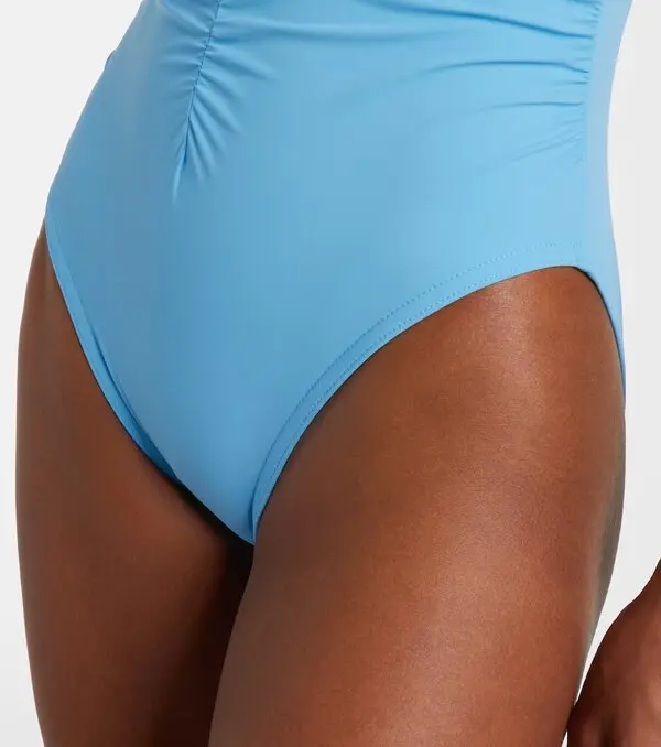 KARLA COLLETTO Basics Ruched Swimsuit - Blue