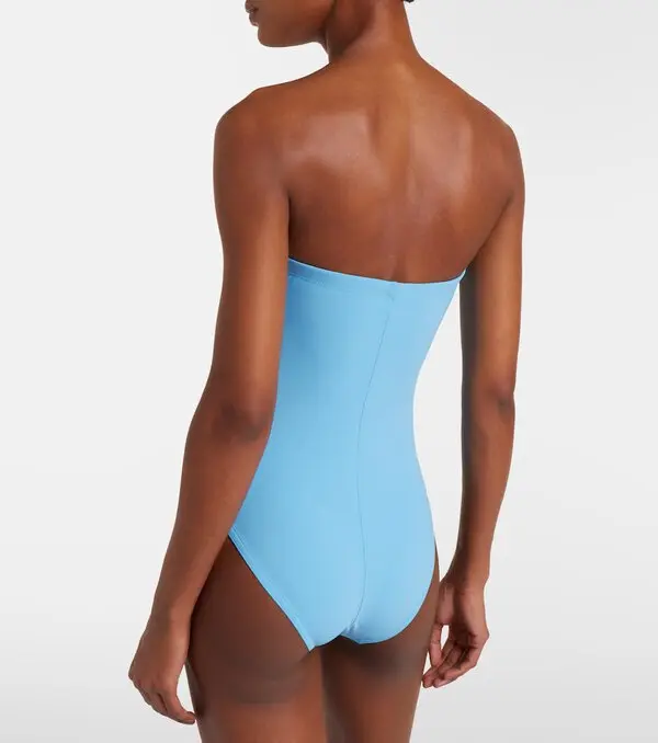 KARLA COLLETTO Basics Ruched Swimsuit - Blue