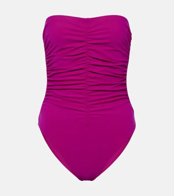 KARLA COLLETTO Ruched One Piece Swimsuit - Pink