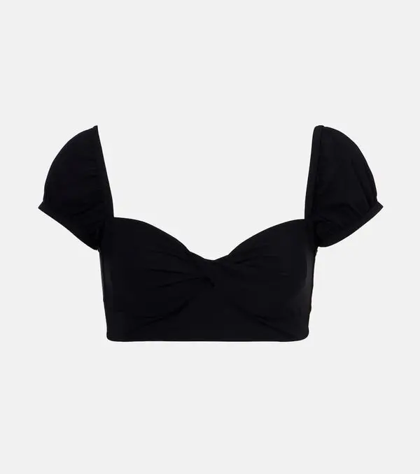 KARLA COLLETTO Ventana Bikini Top - Black