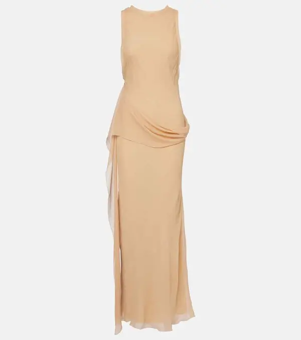 Victoria Beckham Draped Silk Gown