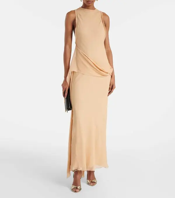 Victoria Beckham Draped Silk Gown