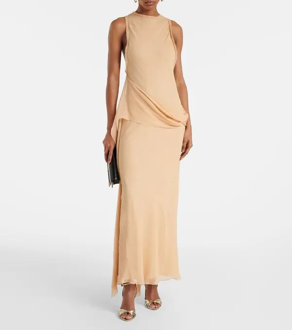 Victoria Beckham Draped Silk Gown