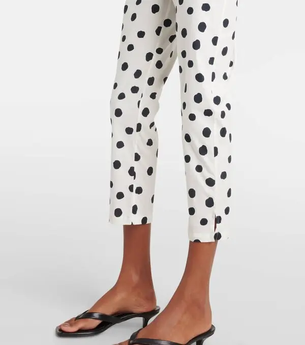 ADRIANA DEGREAS Cotton-blend Capri Pants