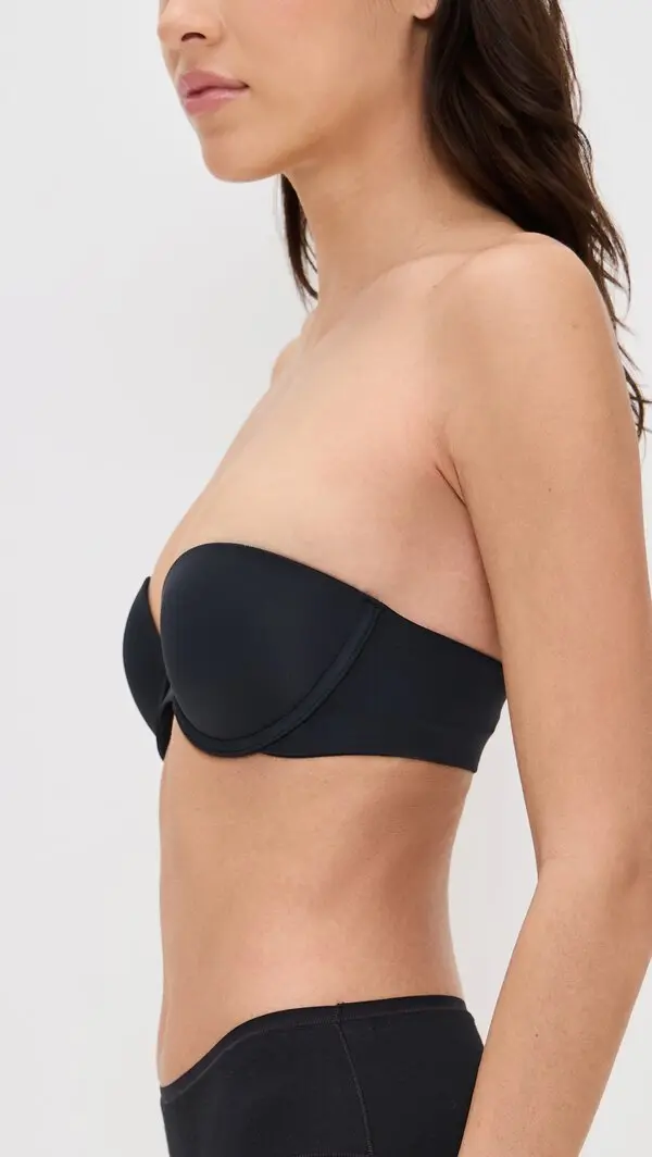 SKARLETT BLUE Breathless Strapless Plunge Push-up Bra - Black