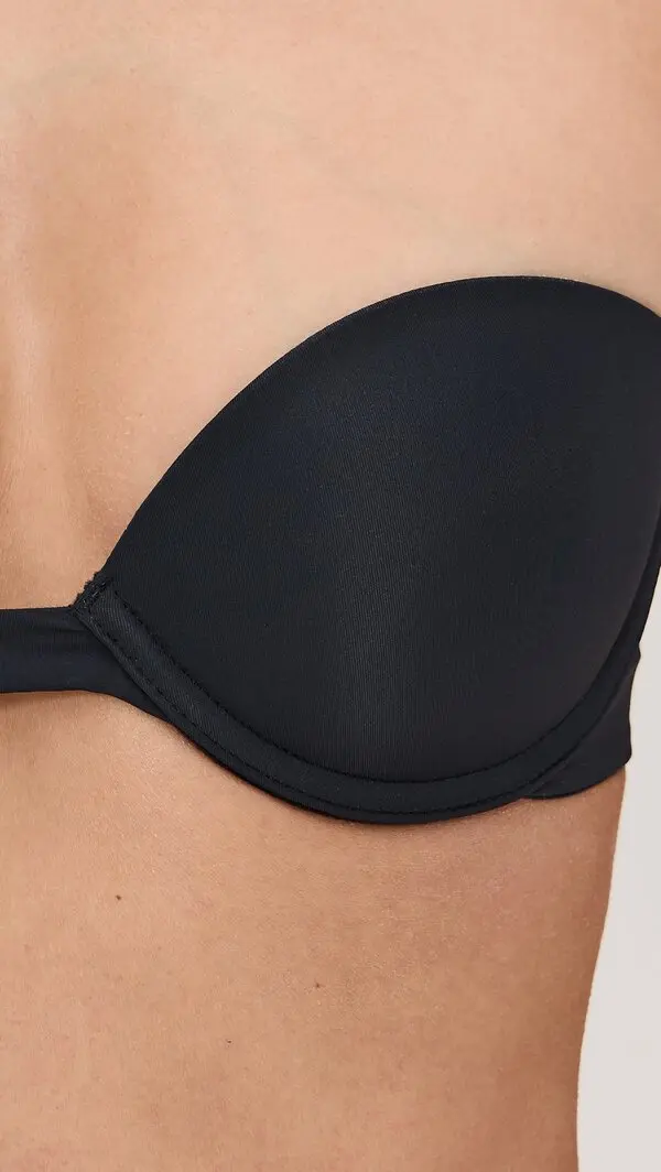 SKARLETT BLUE Breathless Strapless Plunge Push-up Bra - Black