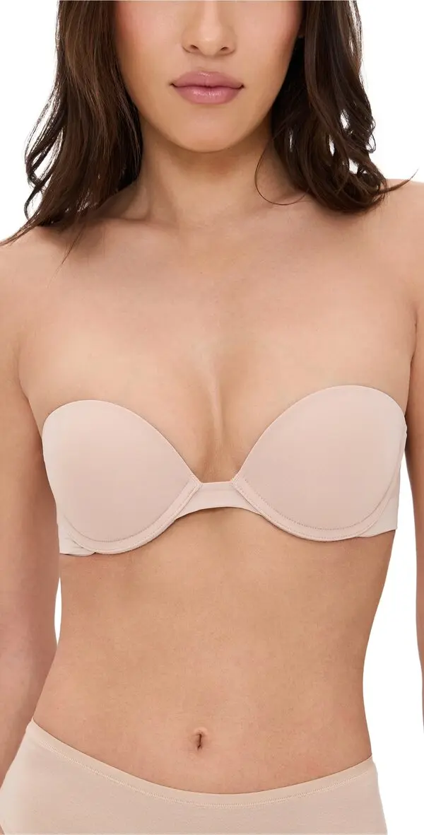 SKARLETT BLUE Breathless Strapless Plunge Push-up Bra - Cashmere