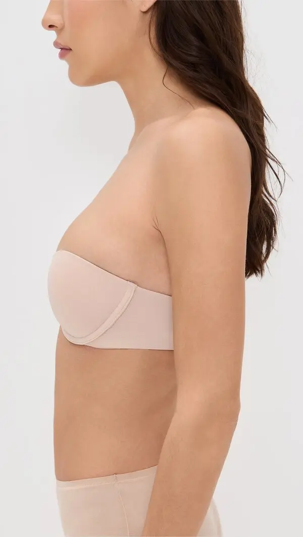 SKARLETT BLUE Breathless Strapless Plunge Push-up Bra - Cashmere