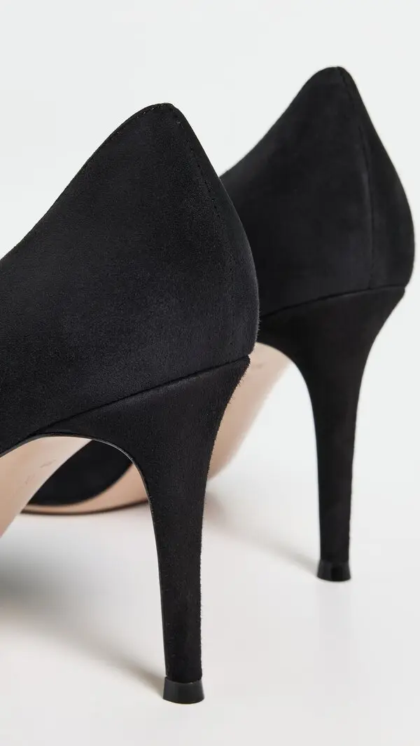 GIANVITO ROSSI 85mm Camoscio Pumps - Black