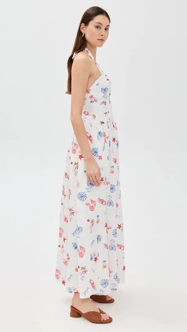 knee length dresses for ladies Line and Dot: Emberly Maxi Dress (LD5850Y-100) S