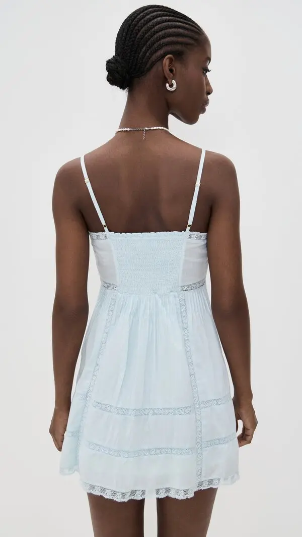 LoveShackFancy Docila Dress - Blue