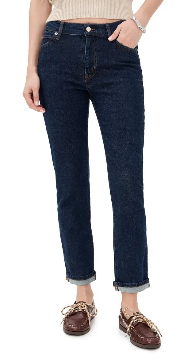 FRAME The Borrowed Straight Leg Jeans