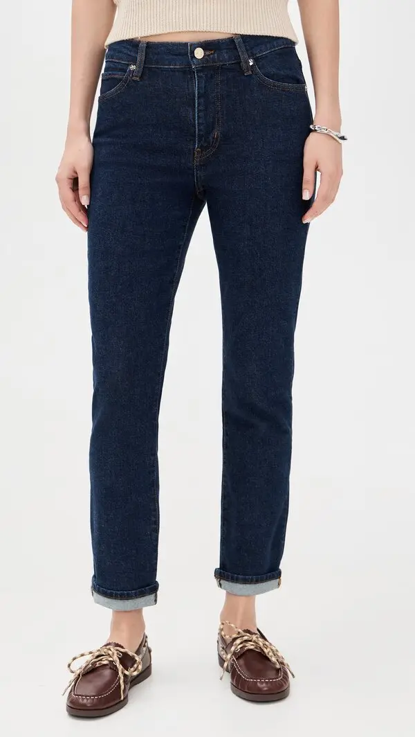 FRAME The Borrowed Straight Leg Jeans