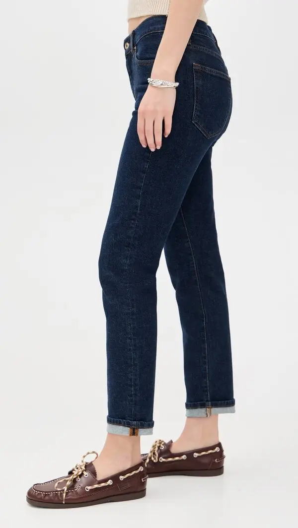 FRAME The Borrowed Straight Leg Jeans