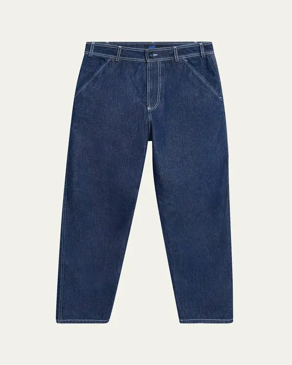 KNT Contrast-stitch Raw Denim Jeans