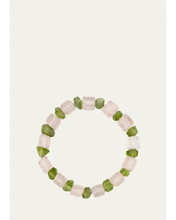 Jia Jia Gaia Rose Quartz & Peridot Bracelet