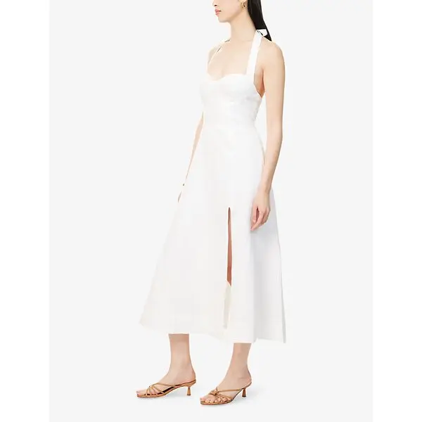 tala linen dress Tala Linen Tie Mini Dress