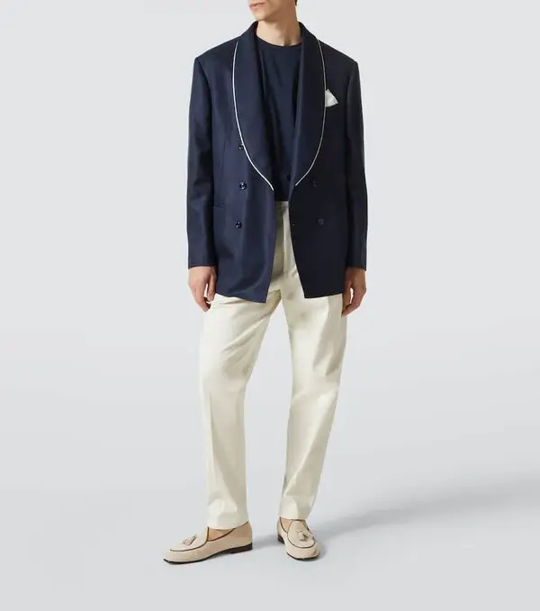 Brunello Cucinelli Silk Tuxedo Jacket