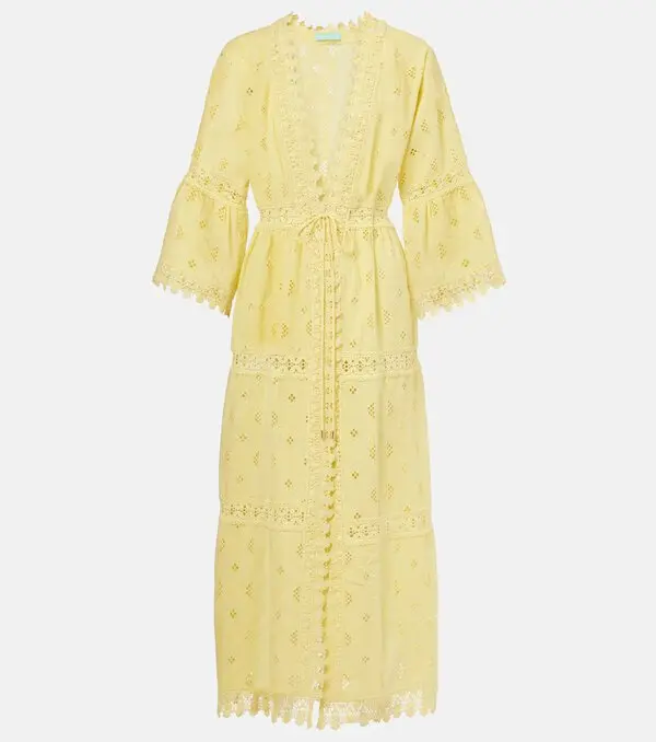 Melissa Odabash Tessa Cotton Beach Cover-up - Yellow