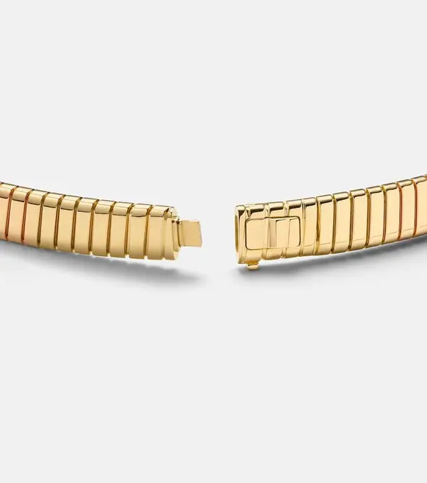 BVLGARI 18kt Yellow Choker With Pavé Diamonds