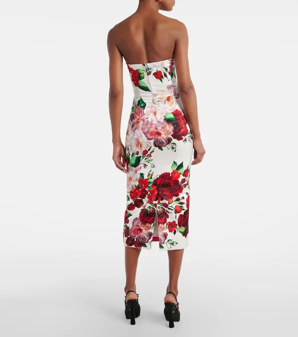 Dolce & Gabbana Floral Printed Midi Dress