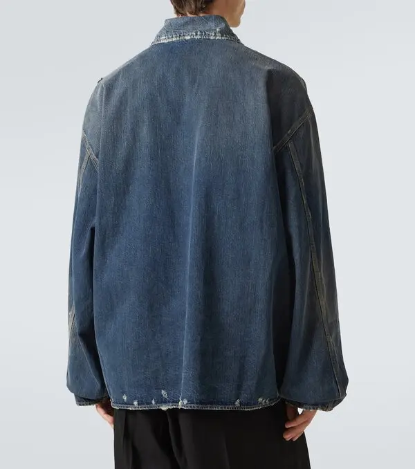 Balenciaga Distressed Denim Jacket