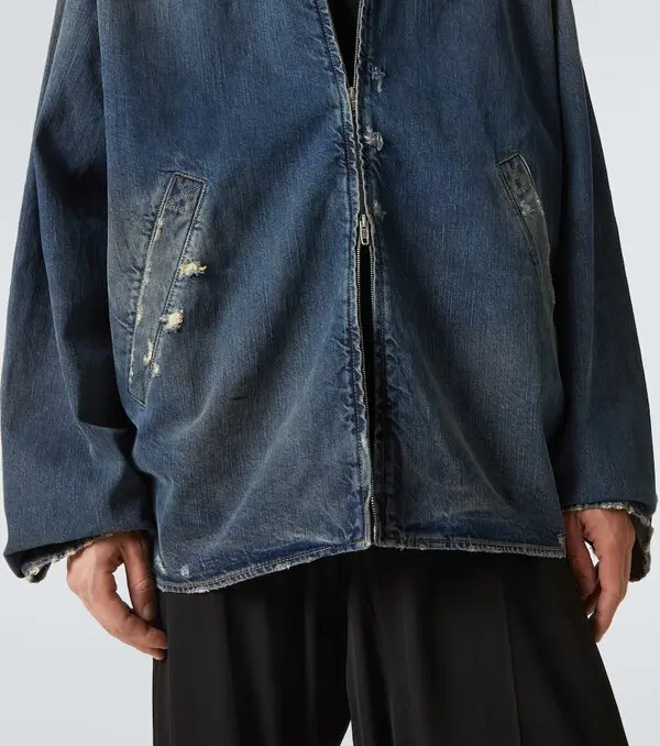 Balenciaga Distressed Denim Jacket