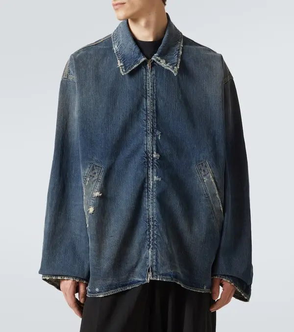 Balenciaga Distressed Denim Jacket