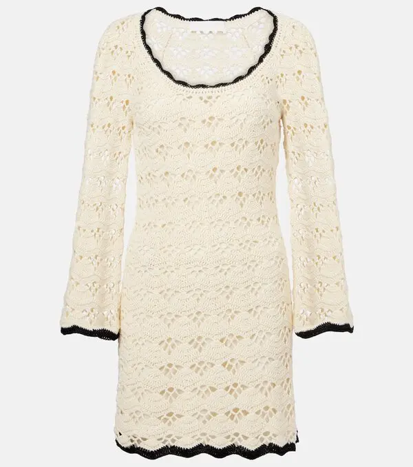 Zimmermann Rhiannon Pointelle Minidress - White