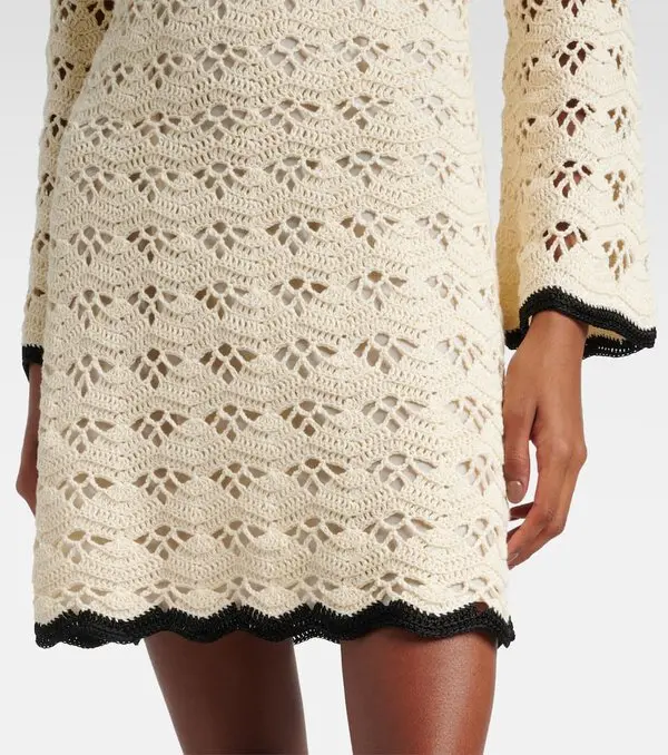 Zimmermann Rhiannon Pointelle Minidress - White