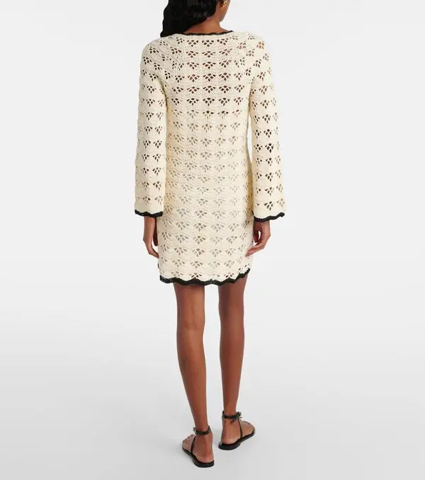 Zimmermann Rhiannon Pointelle Minidress - White