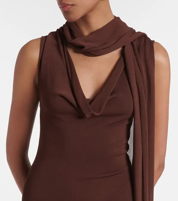 AYA MUSE Scarf-detail Maxi Dress