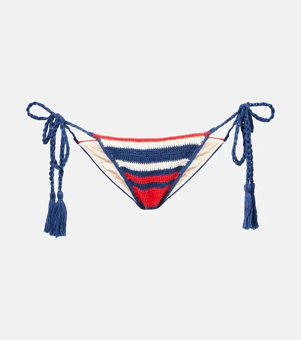 Anna Kosturova Gabrielle Crochet Bikini Bottom - Multicoloured