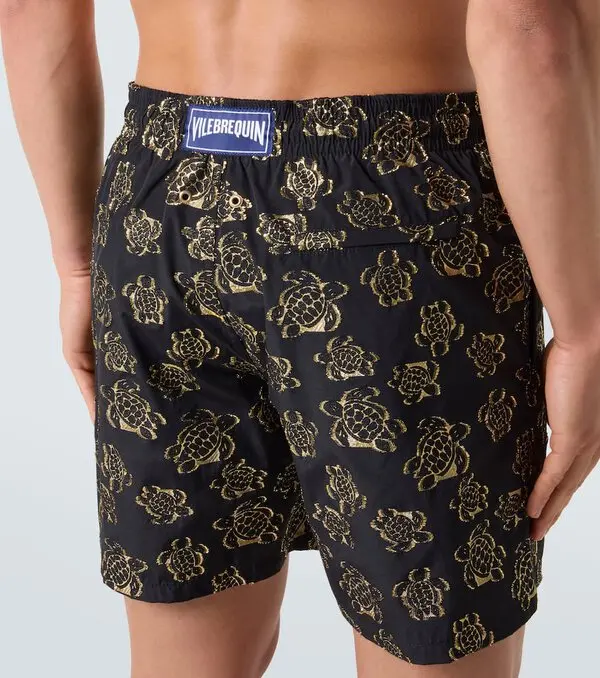 Vilebrequin Jacquard Embroidered Swim Trunks