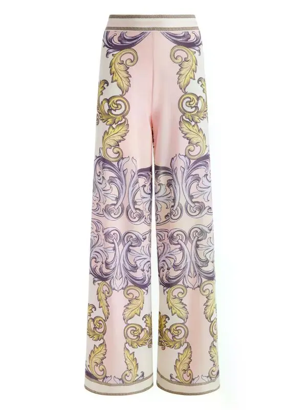 Alice + Olivia Athena Wide-leg Trousers - Pink