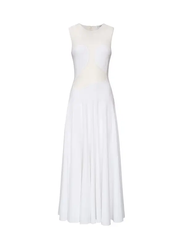 AlaA Knitted Molded Dress In White - 25% Off | Editorialist