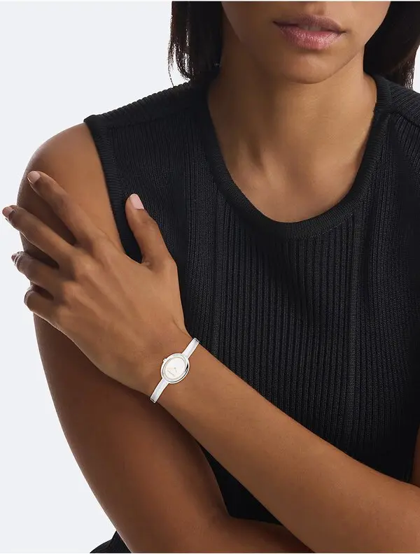 Calvin Klein Contoured Bezel Bangle Watch