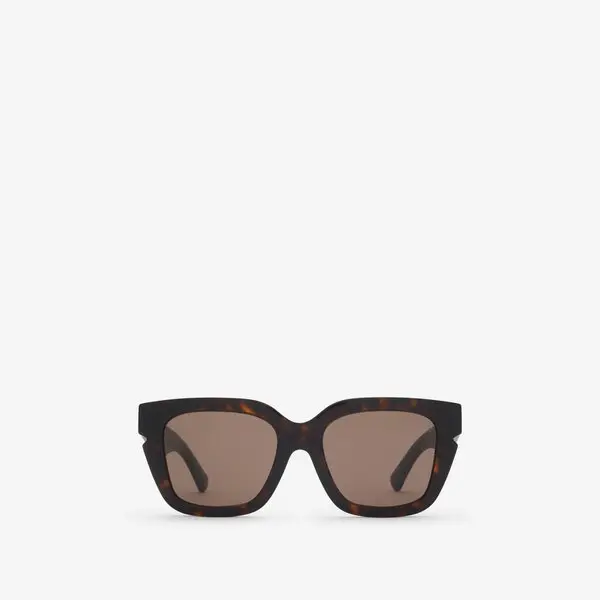 Burberry Inlaid Check Square Sunglasses