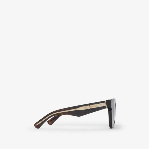 Burberry Inlaid Check Square Sunglasses