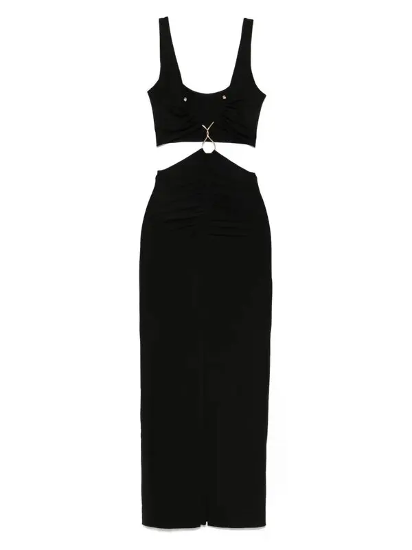 NISSA Cut-out Maxi Dress - Black