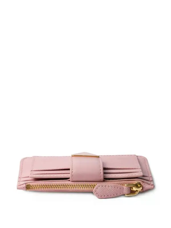 Prada Leather Card Holder - Pink